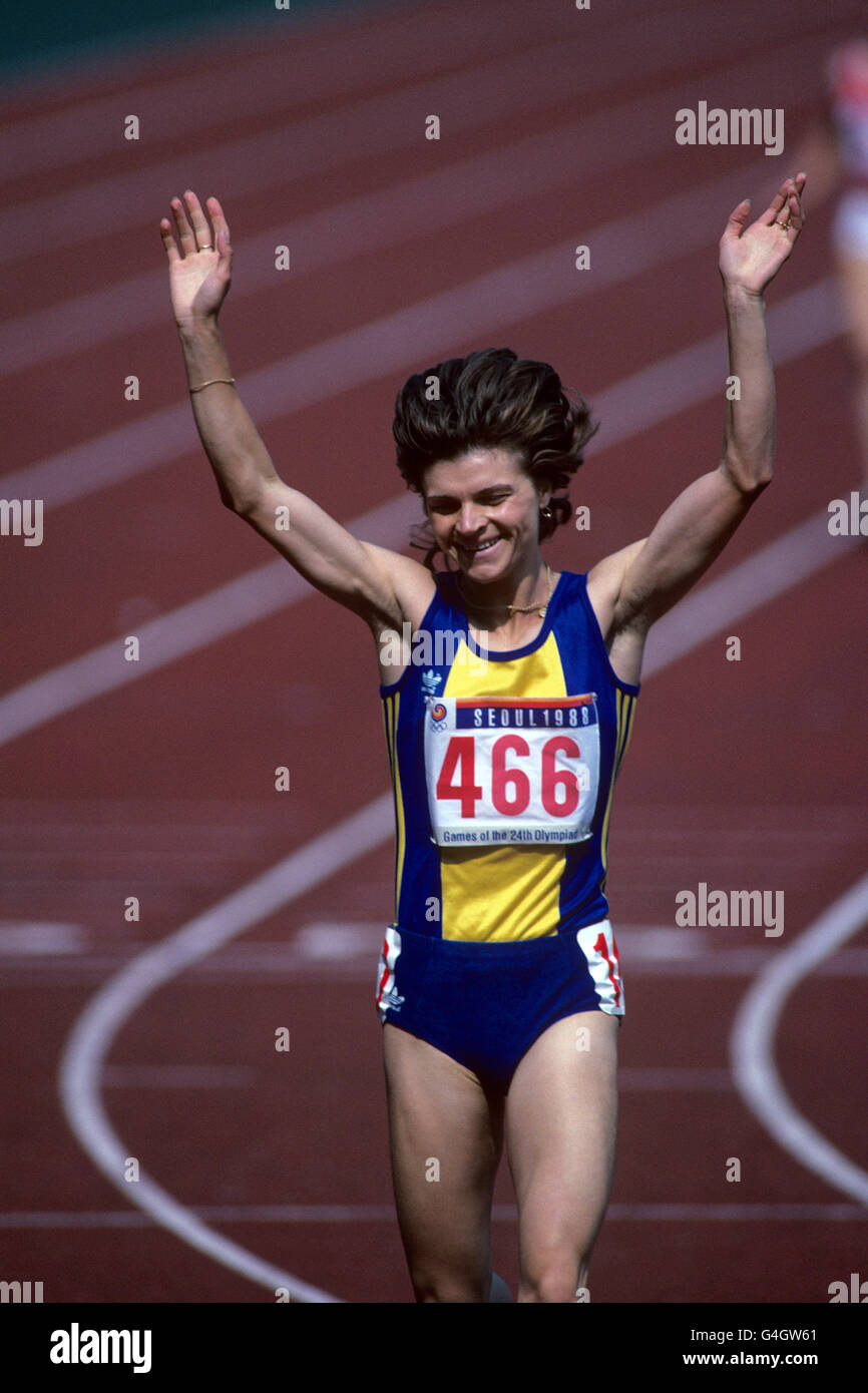 Romanias paula ivan celebrates victory in womens 1 hi-res stock ...