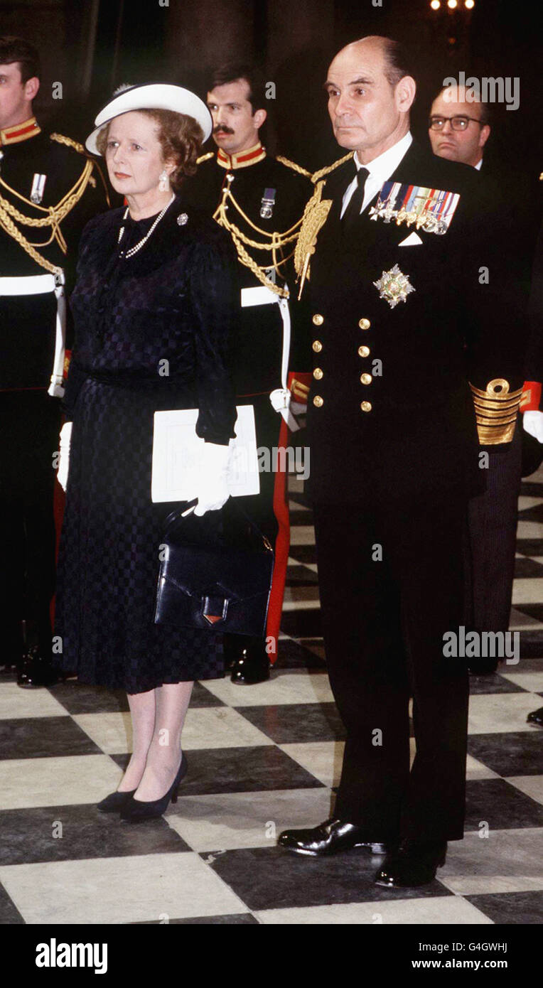 PA library filer dated 26.7.82 of then Prime Minister Margaret Thatcher ...