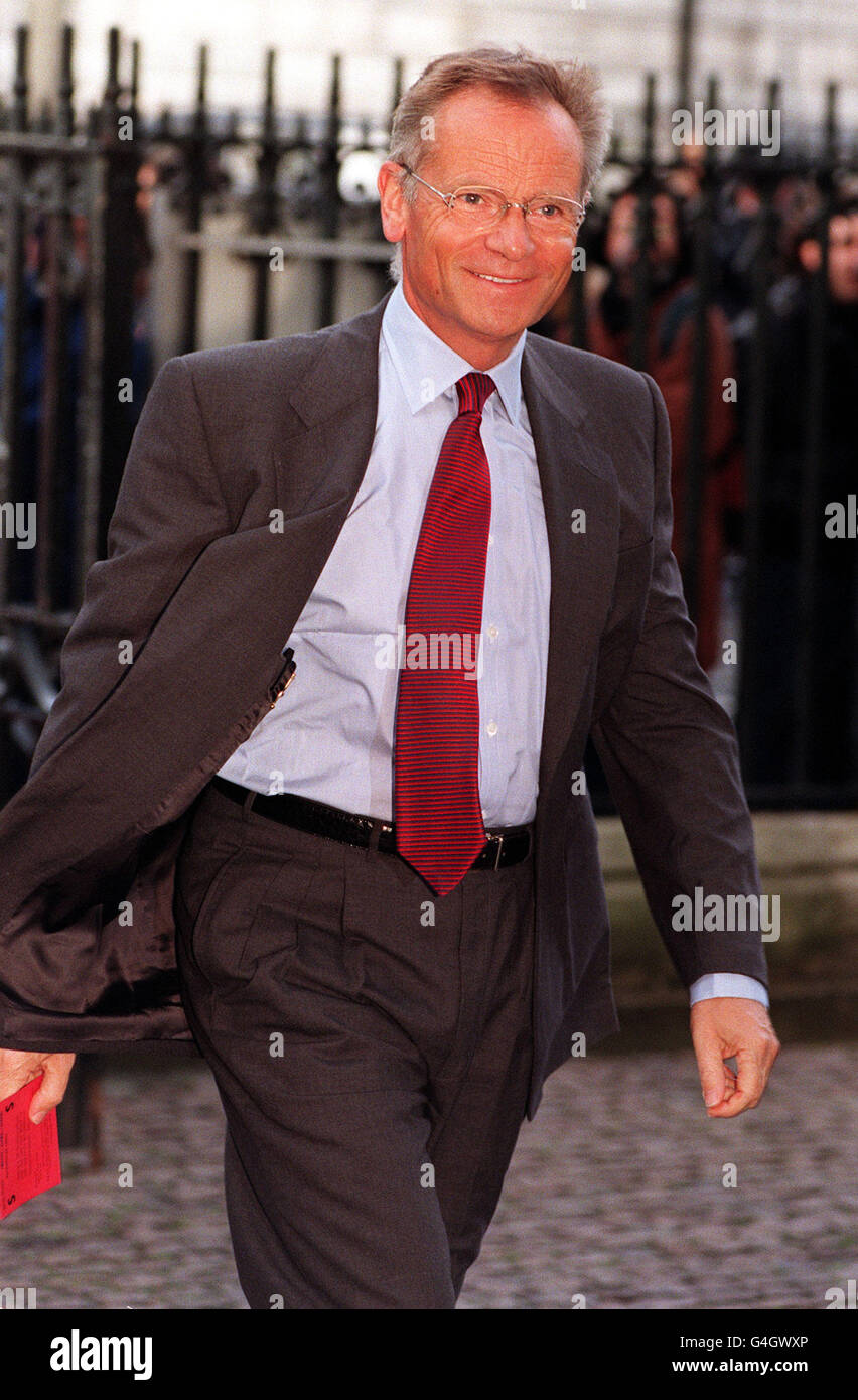Lord Archer arrives at Westminster Abbey for a service of thanksgiving ...