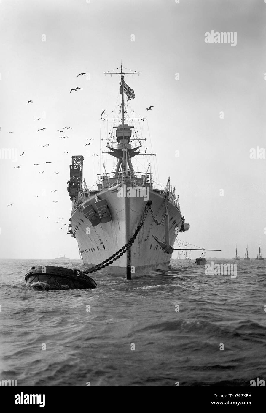 Military - HMS Vindictive Stock Photo - Alamy