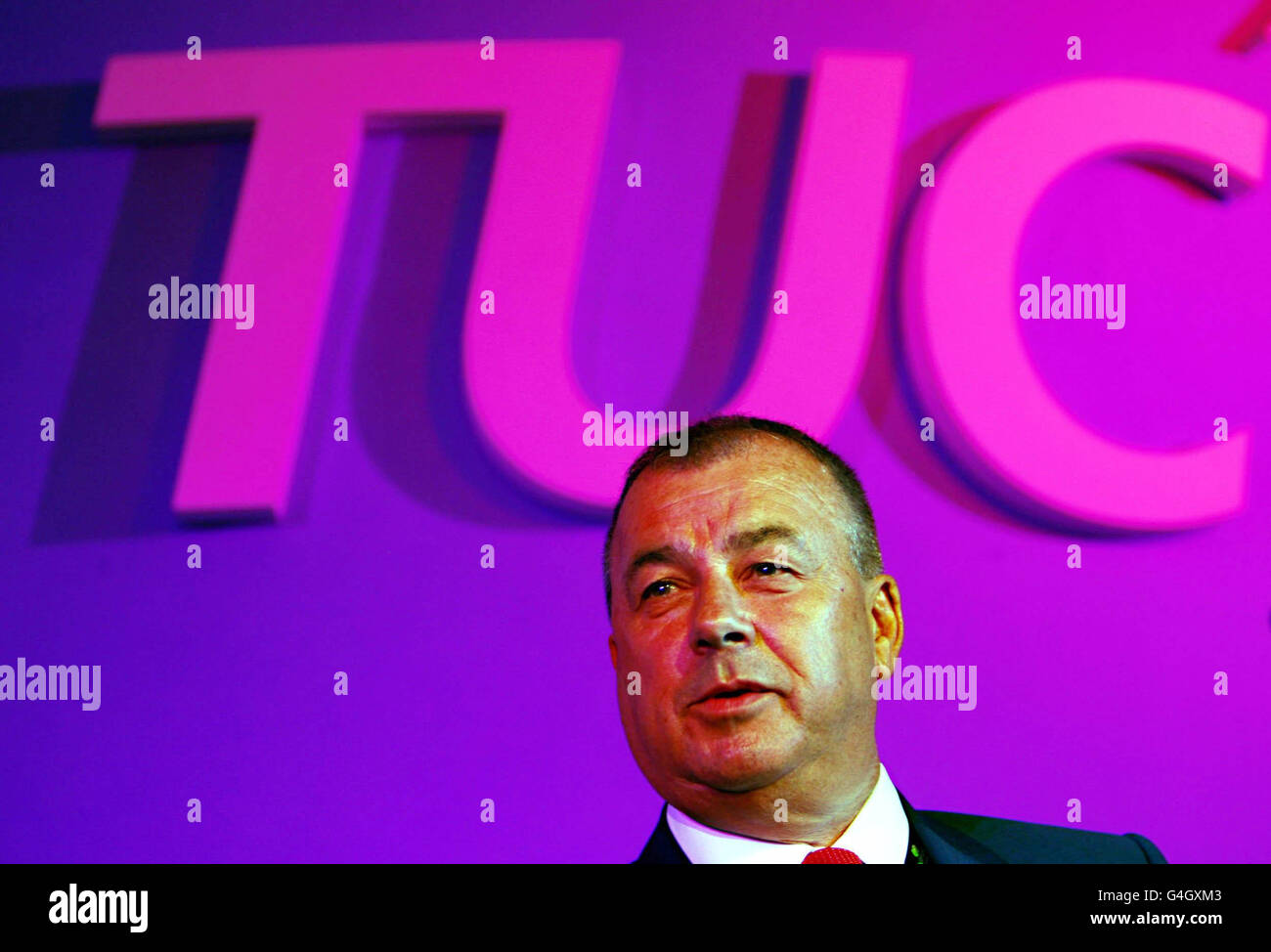 TUC conference. TUC general secretary Brendan Barber makes his opening ...