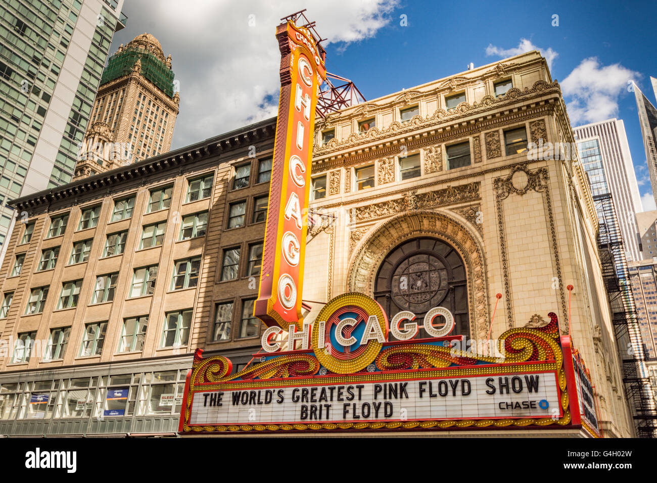 CHICAGO - MARCH 22: The famous Chicago Theater on State Street on March ...