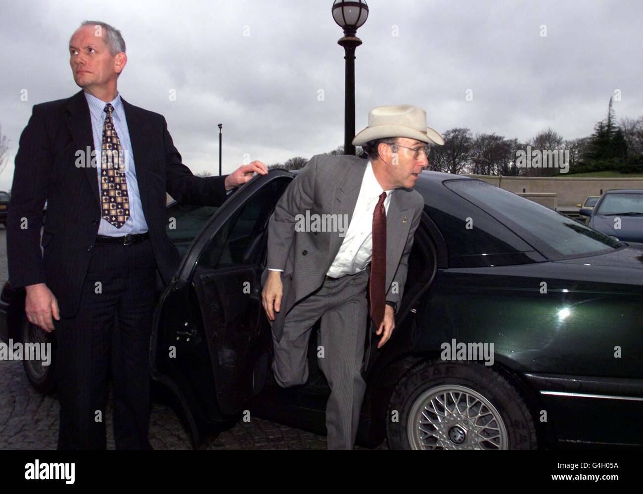 The American ambassador to Ireland, Michael Sullivan, arrives at ...