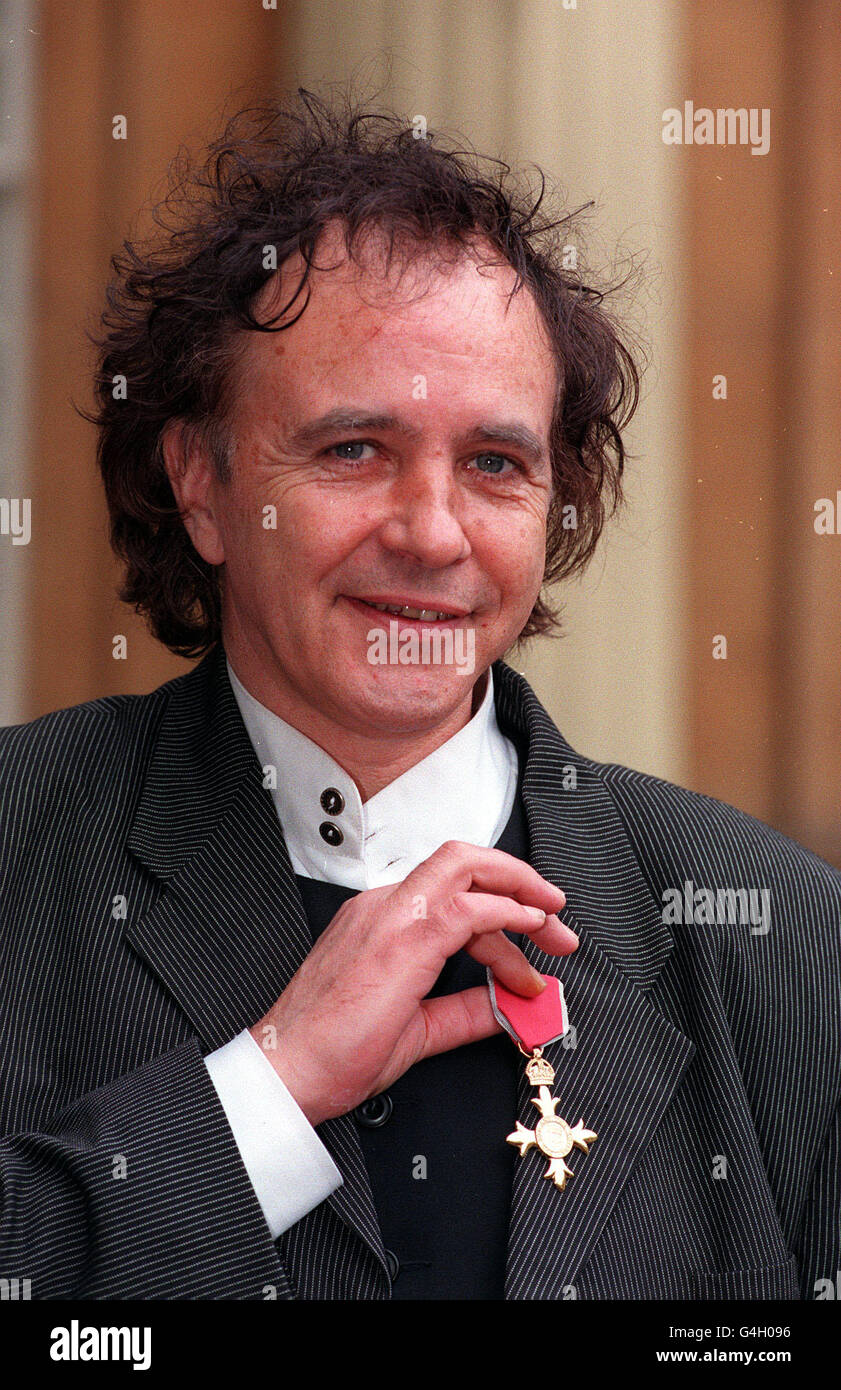 Singer David Essex at Buckingham Palace in London after he received an ...