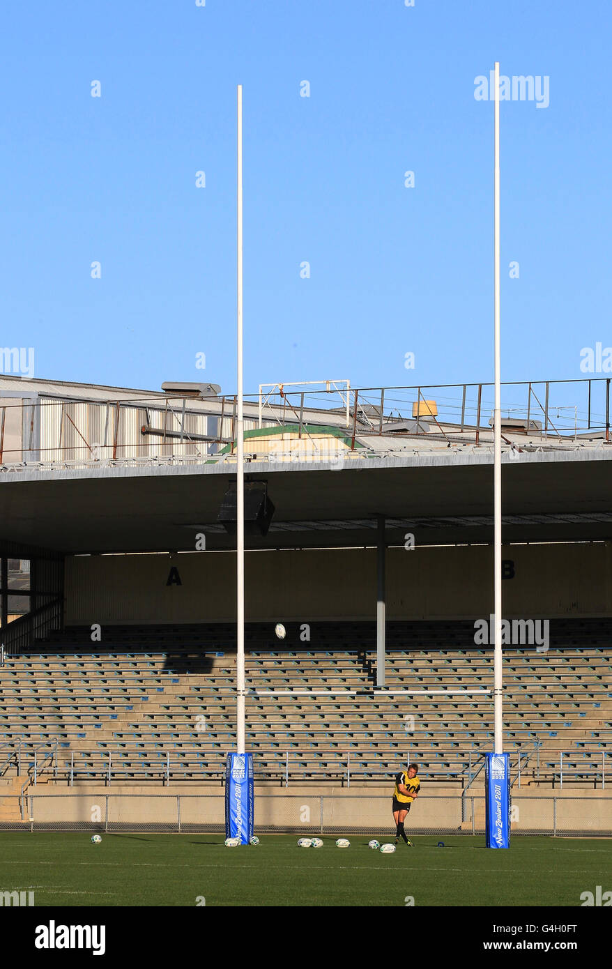 England's Jonny Wilkinson during a training session at Carisbrook ...