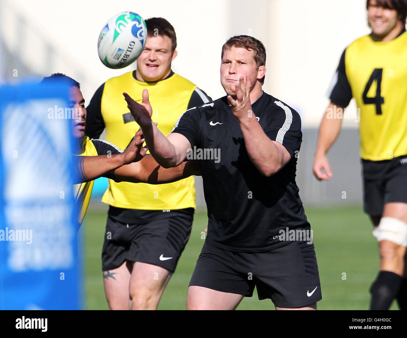 England's Dylan Hartley during a training session at Carisbrook Stadium ...