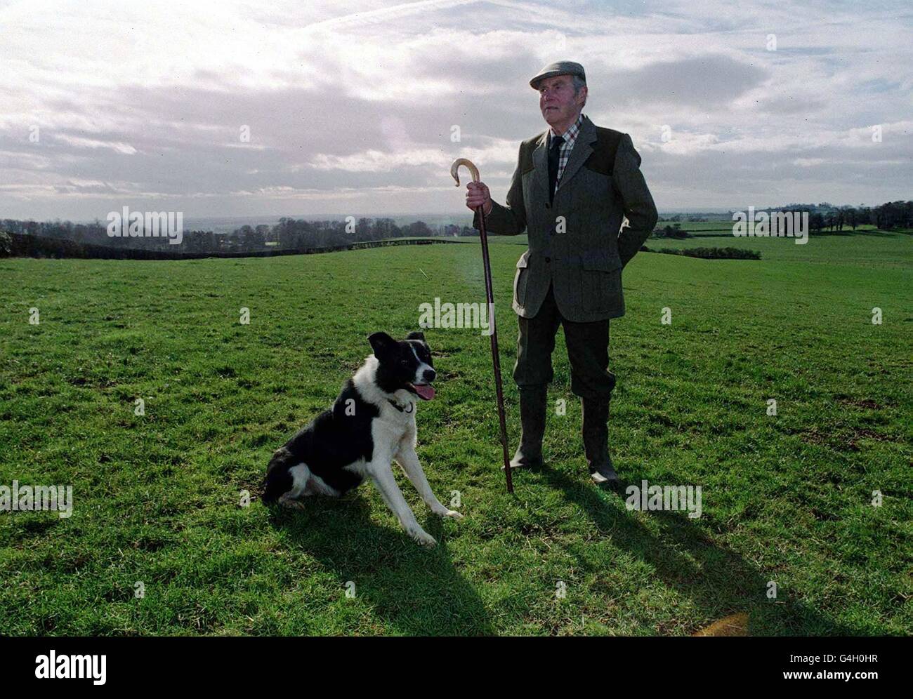 One Man And His Dog 5 Stock Photo - Alamy