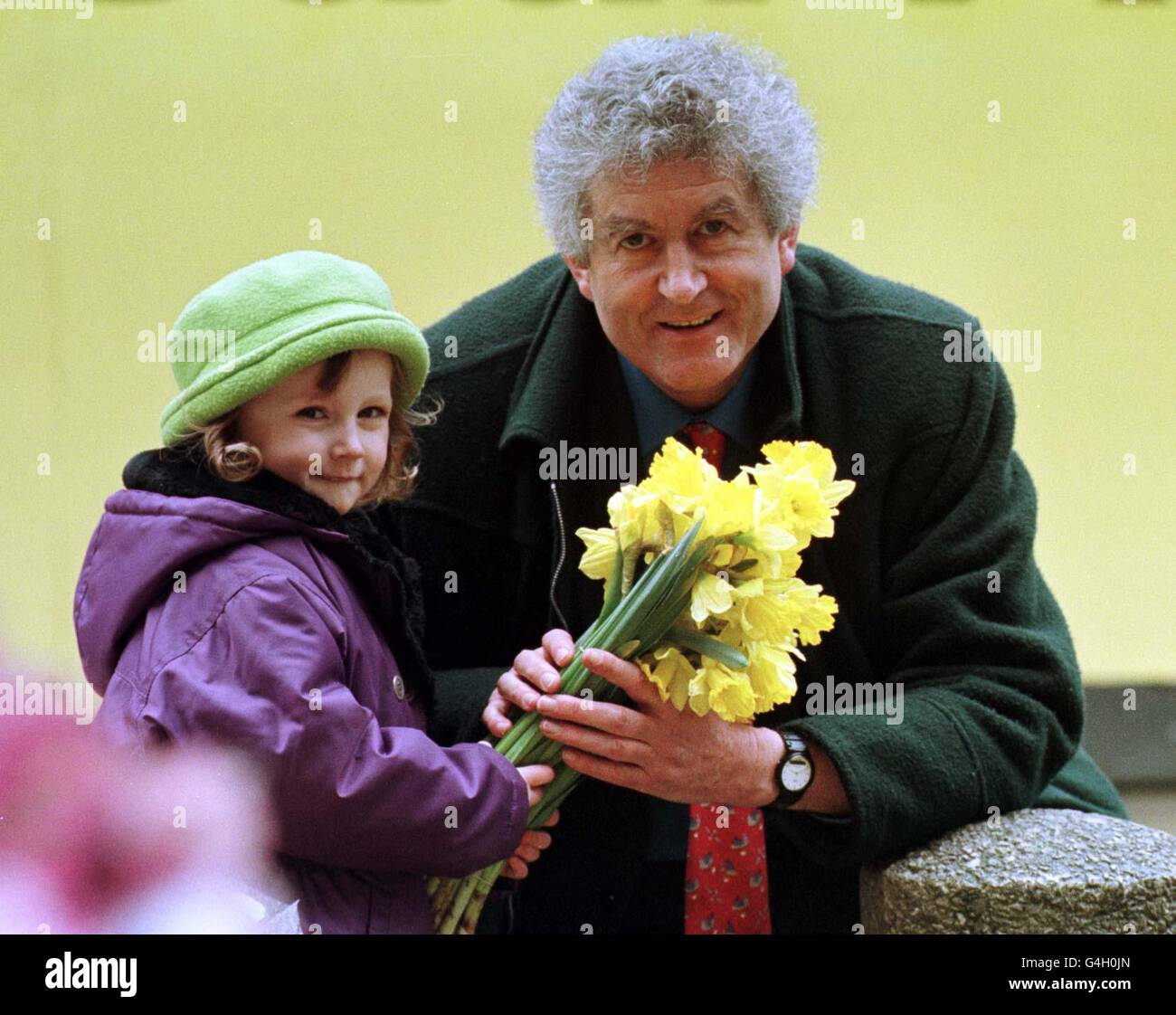 Welsh Labour leadership contender Rhodri Morgan is joined by three-year ...