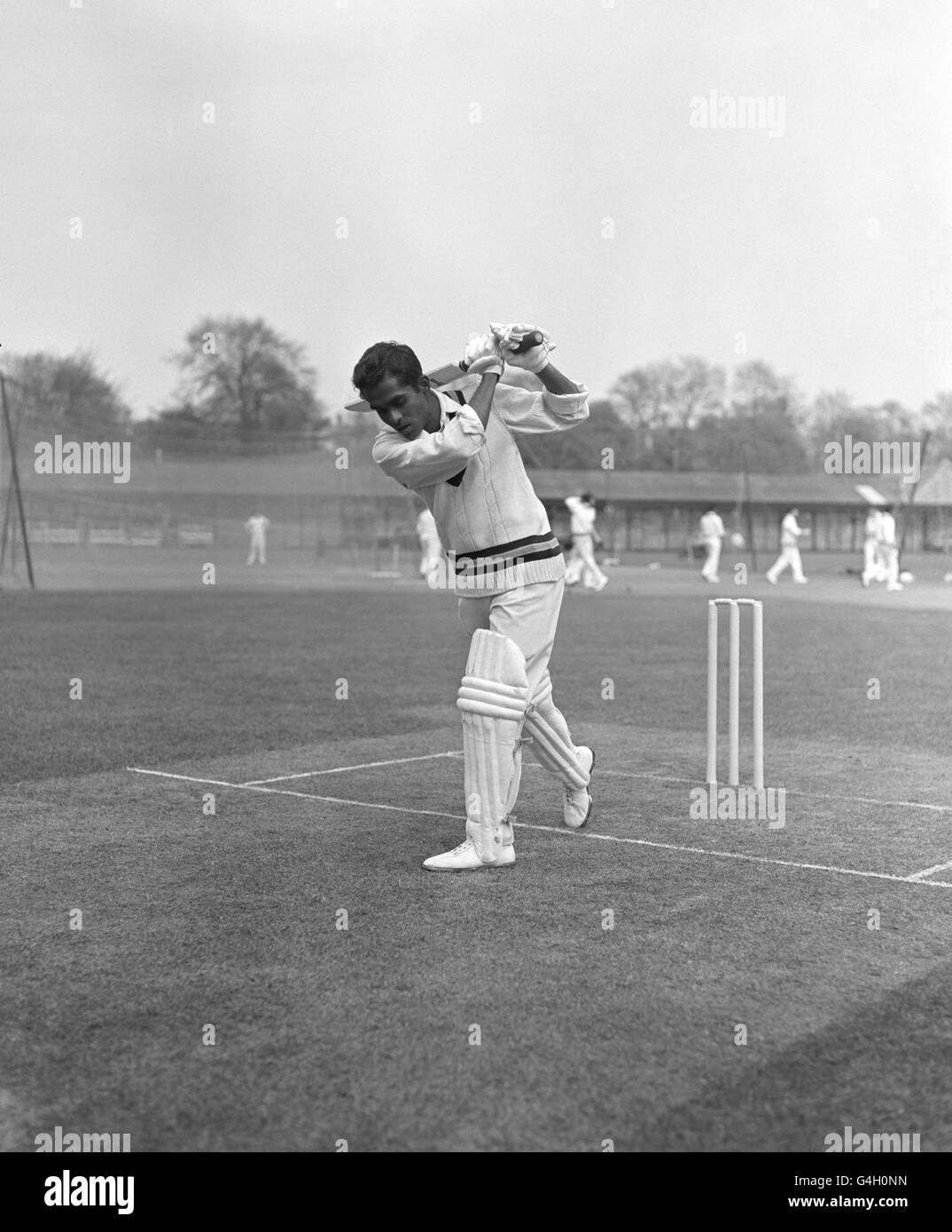 Cricket - India Tour of England 1967 - Nets - Lord's. Ramesh Saxena ...