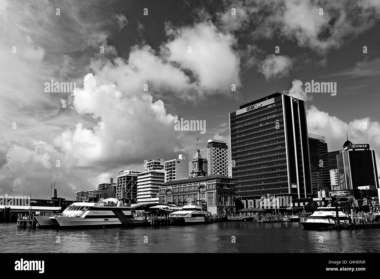 Auckland city view Black and White Stock Photos & Images - Alamy