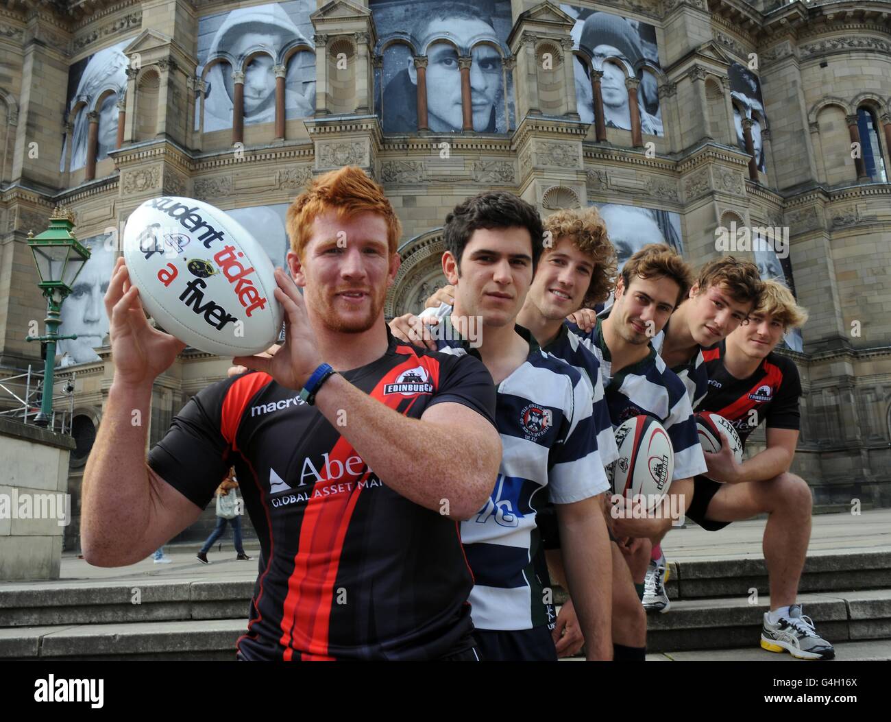 Edinburgh Rugby's Roddy Grant (left) and David Denton (right) with ...