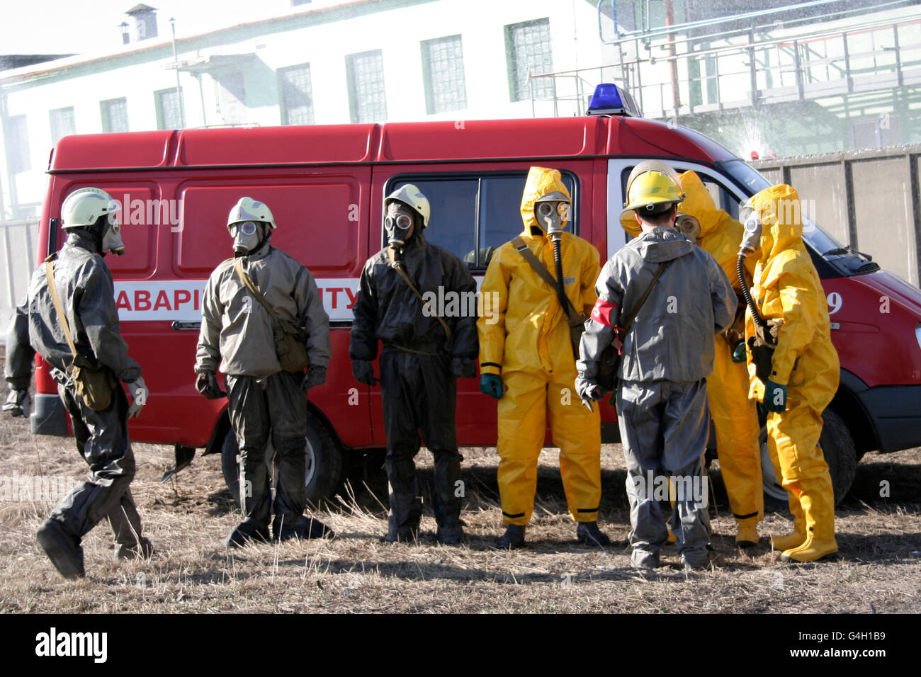 Decontamination suit hi-res stock photography and images - Alamy