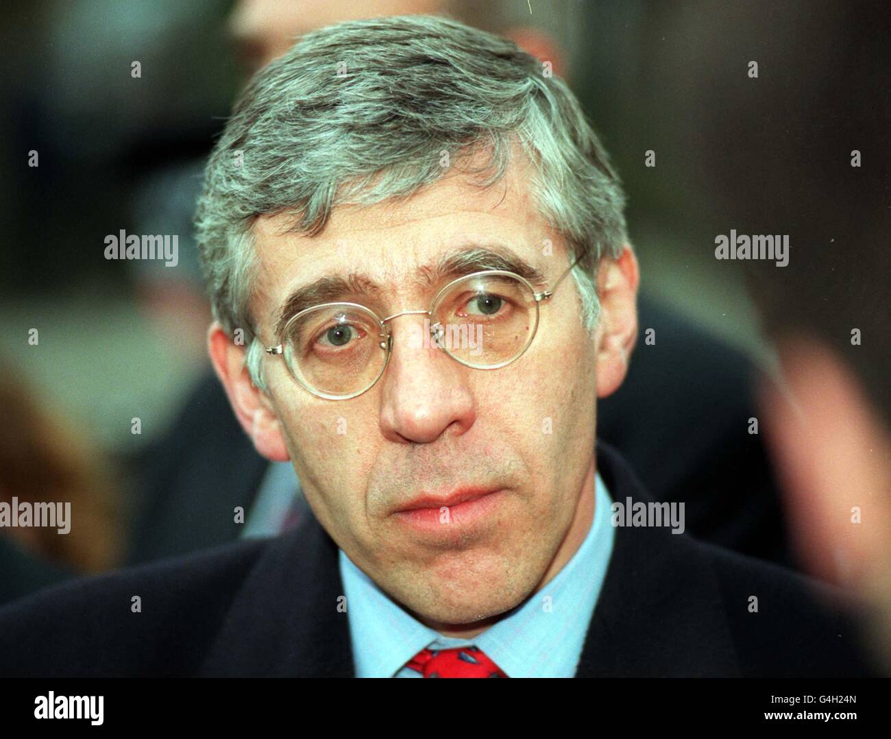 Home Secretary, Jack Straw photographed during a visit to the ...