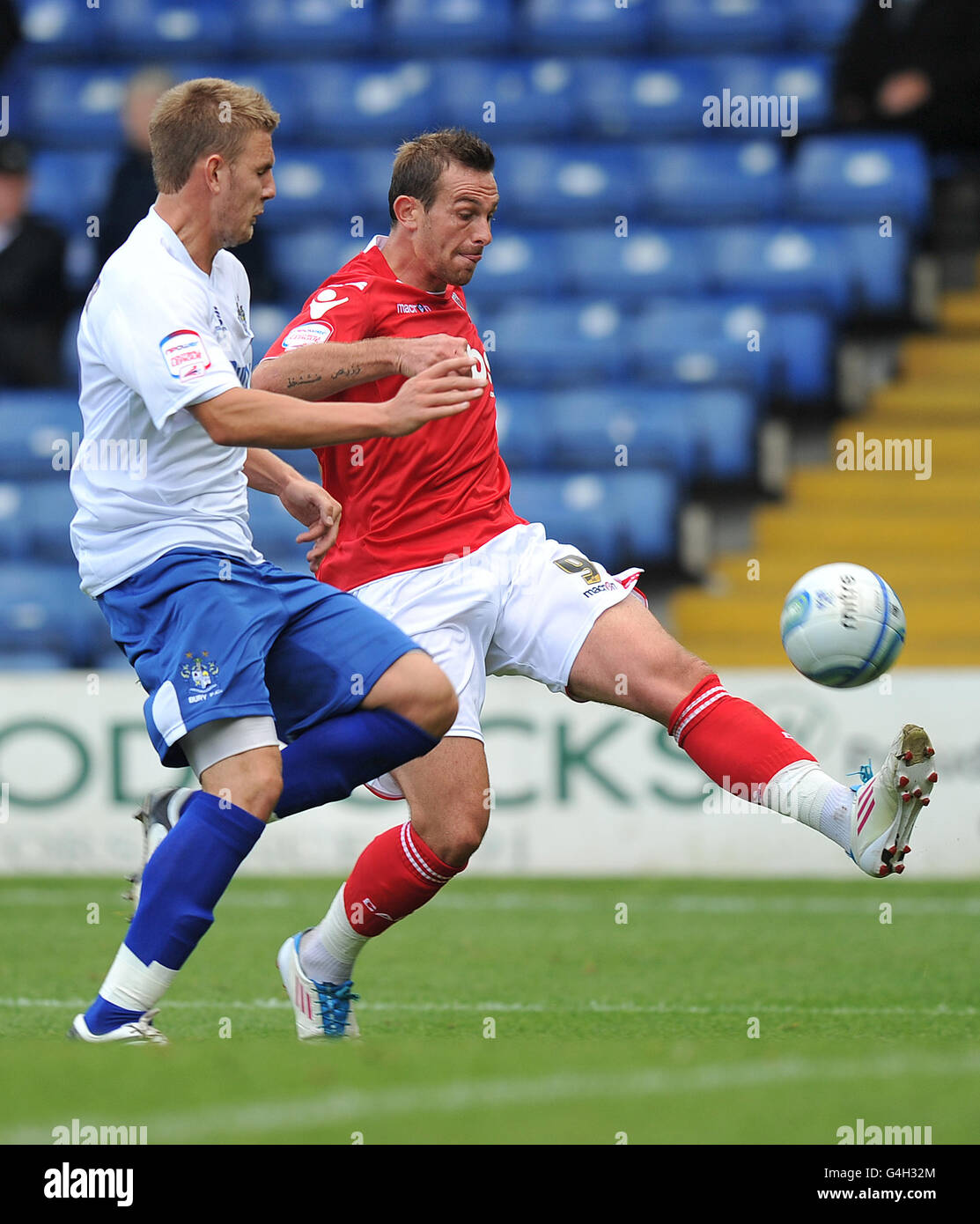 Soccer football league one bury charlton athletic gigg lane hi-res ...