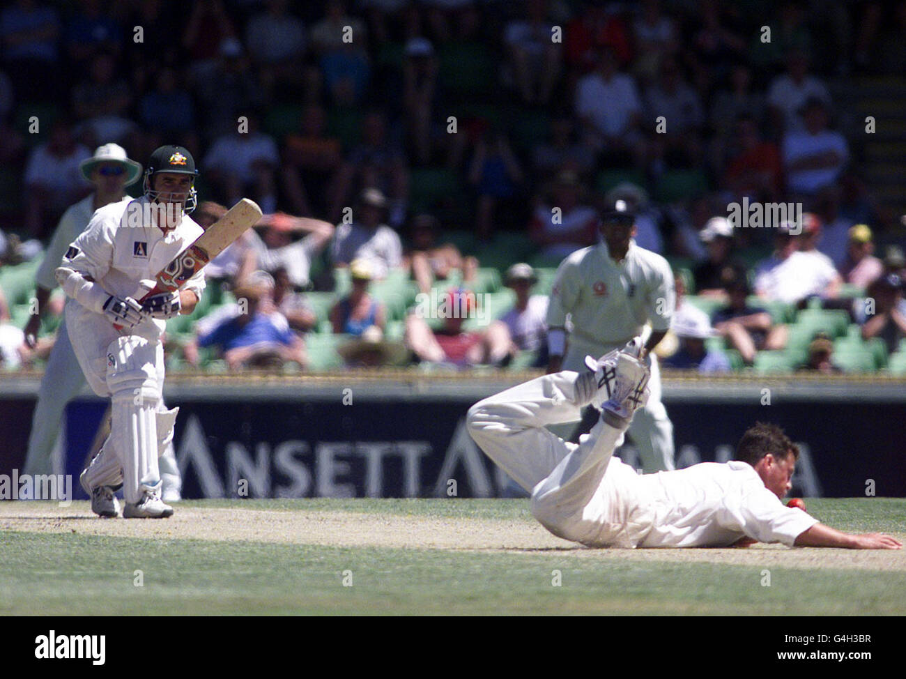 CRICKET Gough missed catch Stock Photo - Alamy