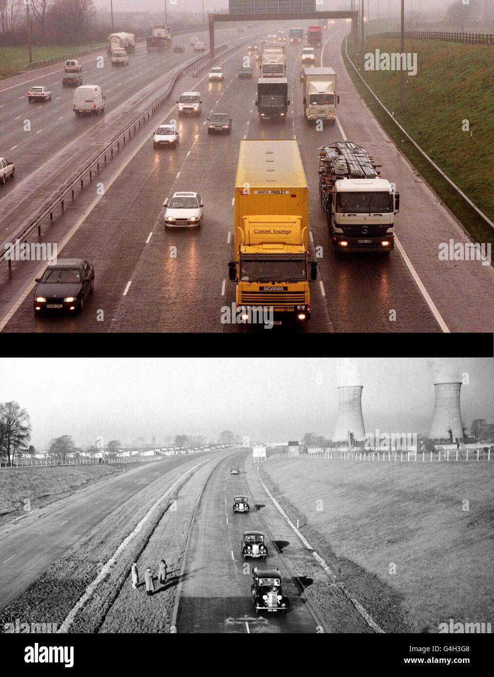Britains first motorway hi-res stock photography and images - Alamy