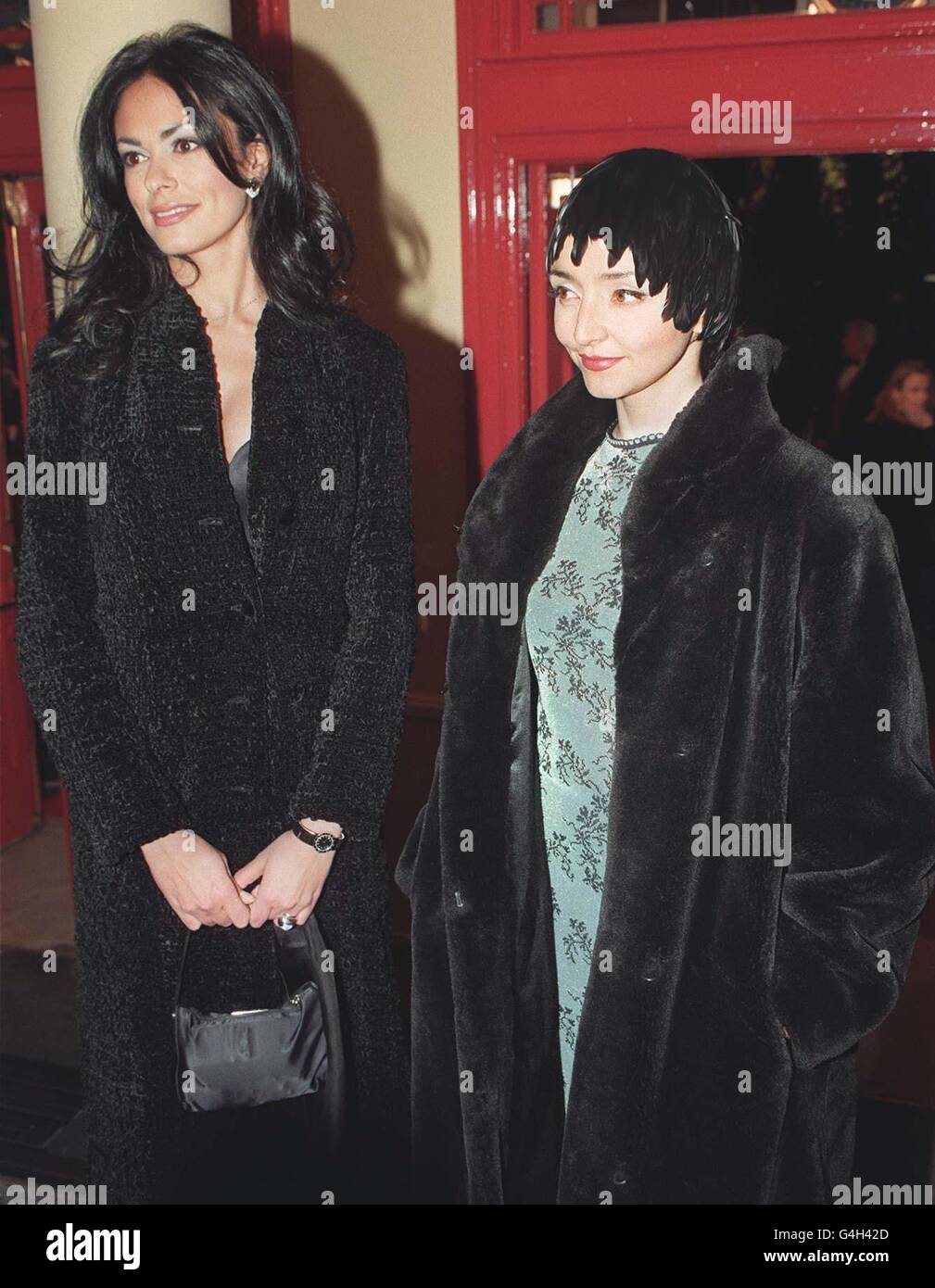 Italian actress Maria Grazia Cucinotta (left) and Maria de Madeiros ...
