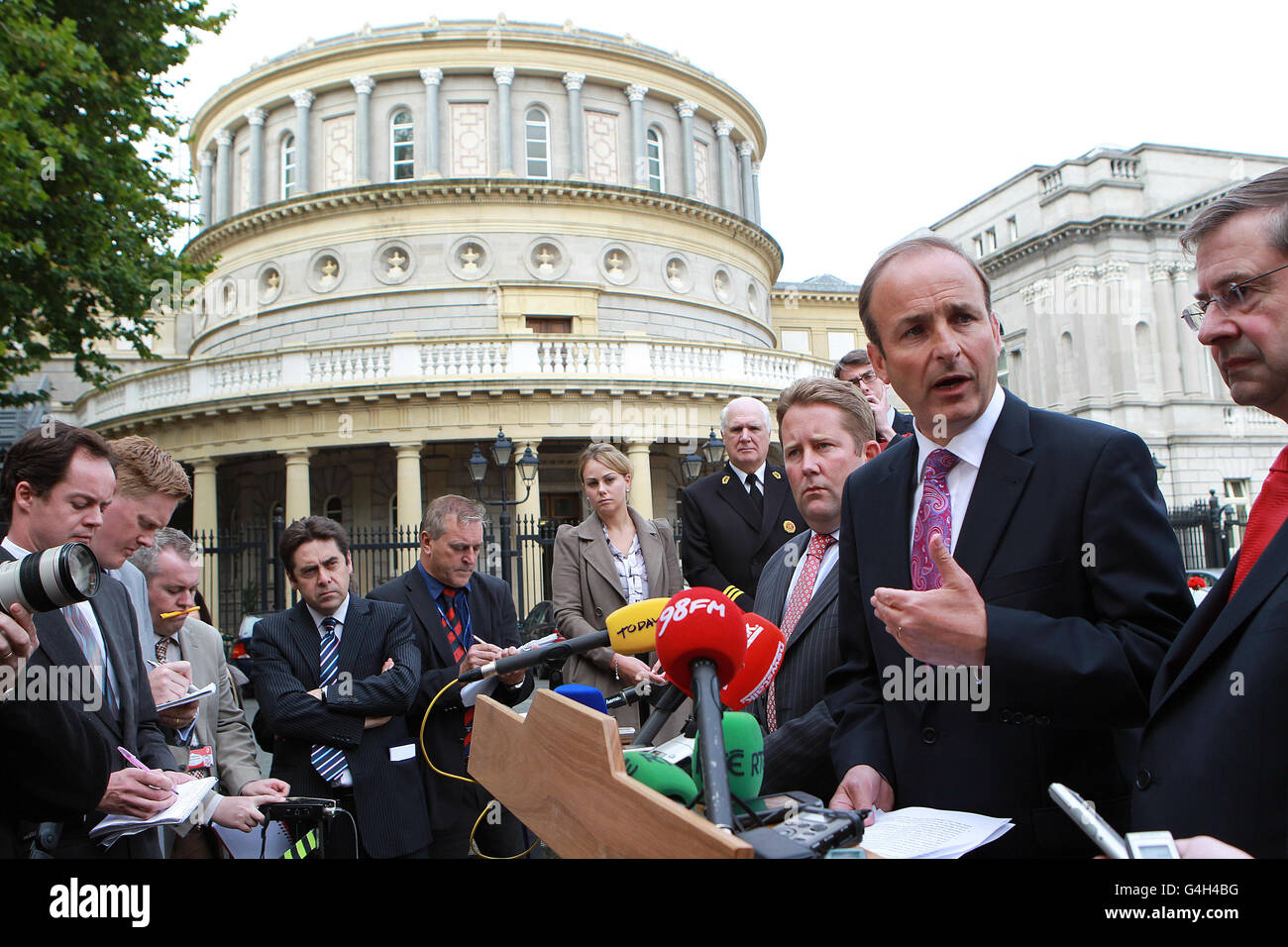 Fianna Fail Presidential announcement Stock Photo - Alamy