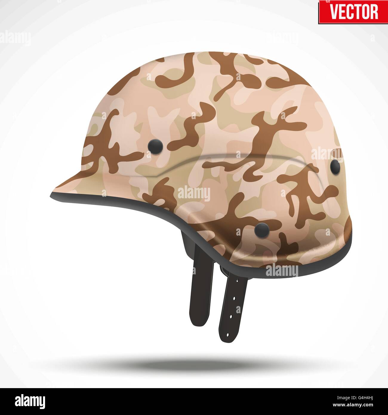 Military modern camouflage helmet. Side view Stock Vector Image & Art ...