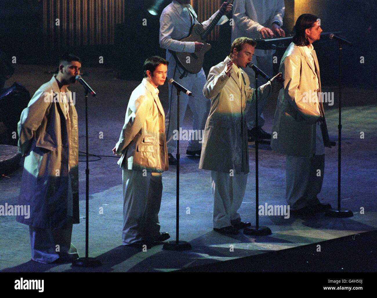 Boyzone performing during the Smash Hits Poll Winners Awards Party at ...