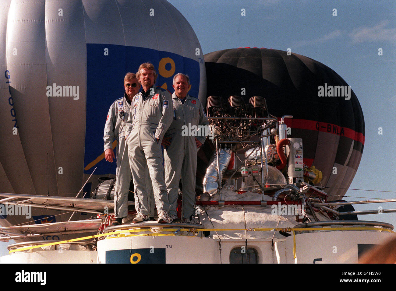 RICHARD BRANSON / ICO GLOBAL CHALLENGER BALLOON Stock Photo - Alamy