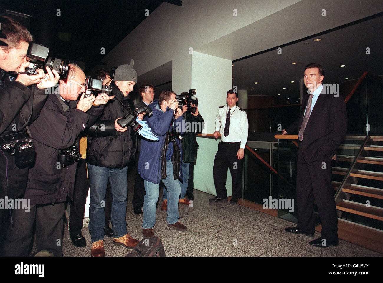 Mandelson poses for the media Stock Photo - Alamy