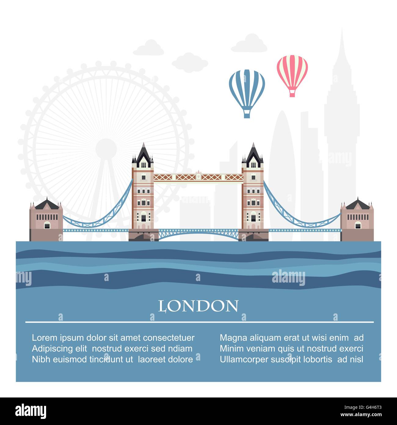 Vector Cityscape of London Stock Vector Image & Art - Alamy