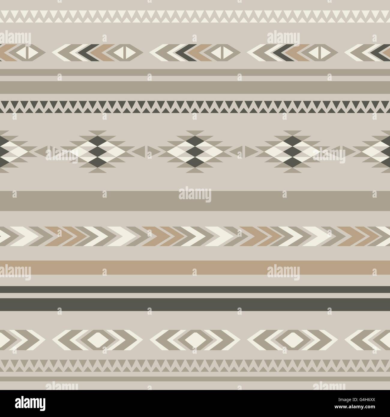 Seamless ethnic folk ornamental pattern . Vector background Stock ...