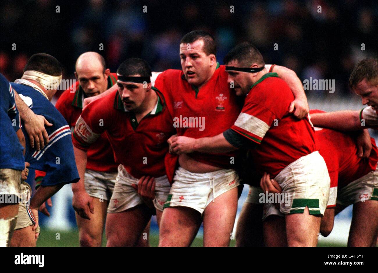 RUGBY UNION. WALES FRONT ROW Stock Photo - Alamy