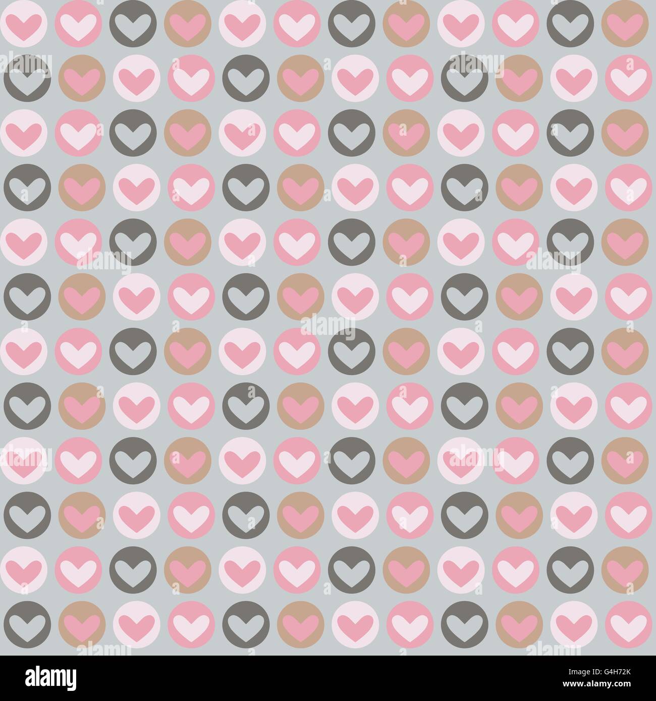 Abstract seamless cute heart pattern . Vector background Stock Vector Image & Art - Alamy