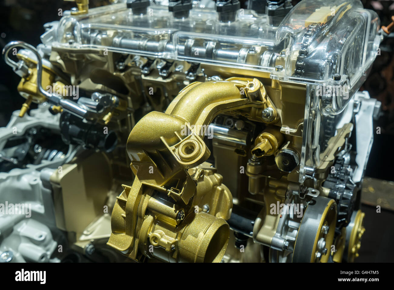 car engine section Stock Photo - Alamy