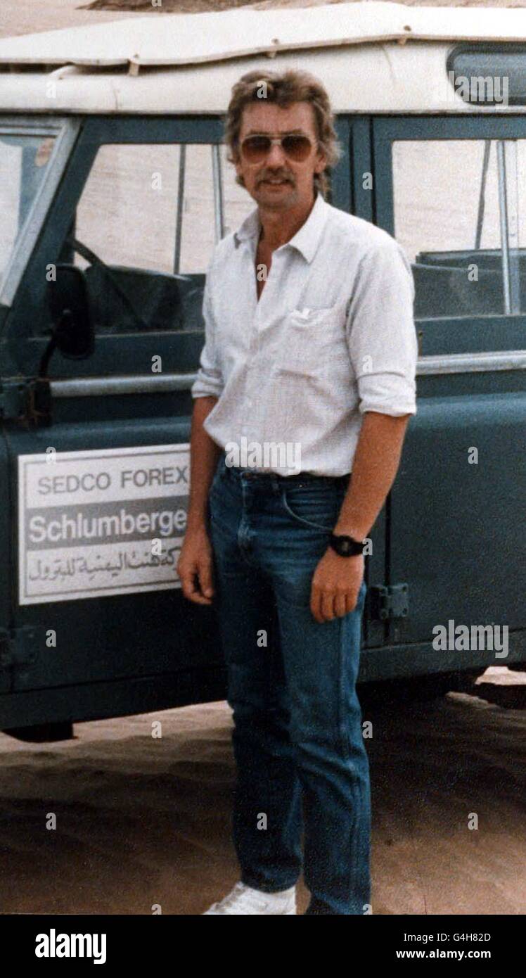 Undated collect of British oil worker John Brooke who was snatched ...