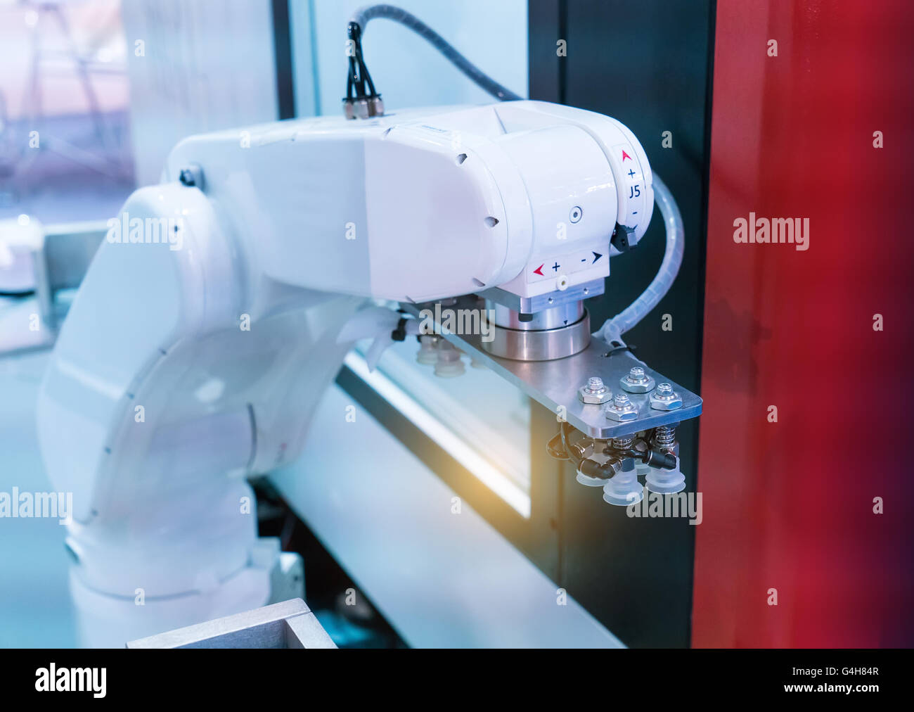 robotic hand machine tool at industrial manufacture factory Stock Photo ...