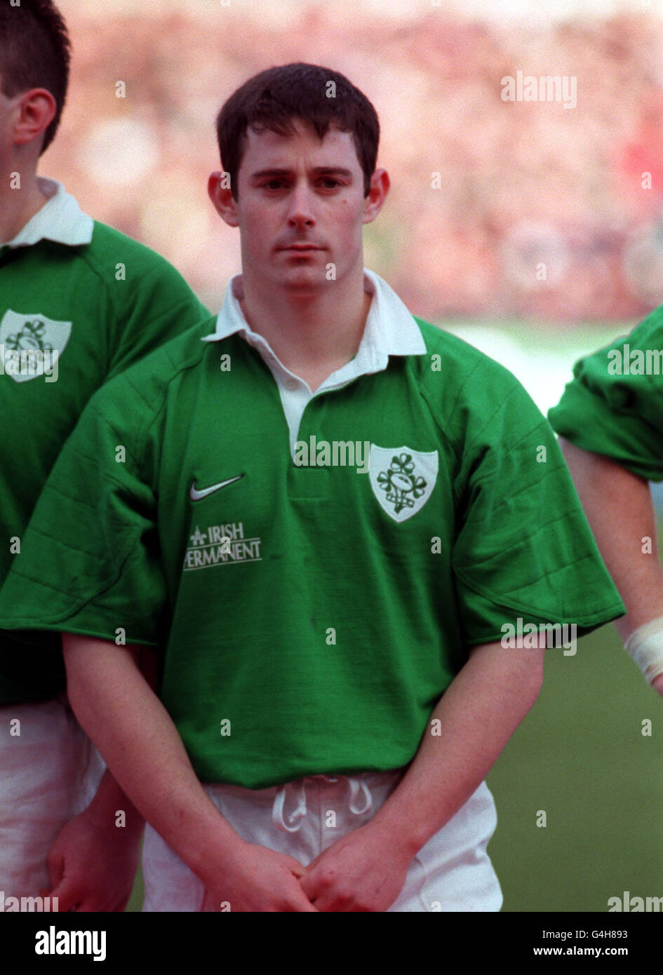Brain O'Meara a member of the Irish 1998 Five Nations Rugby Union team ...