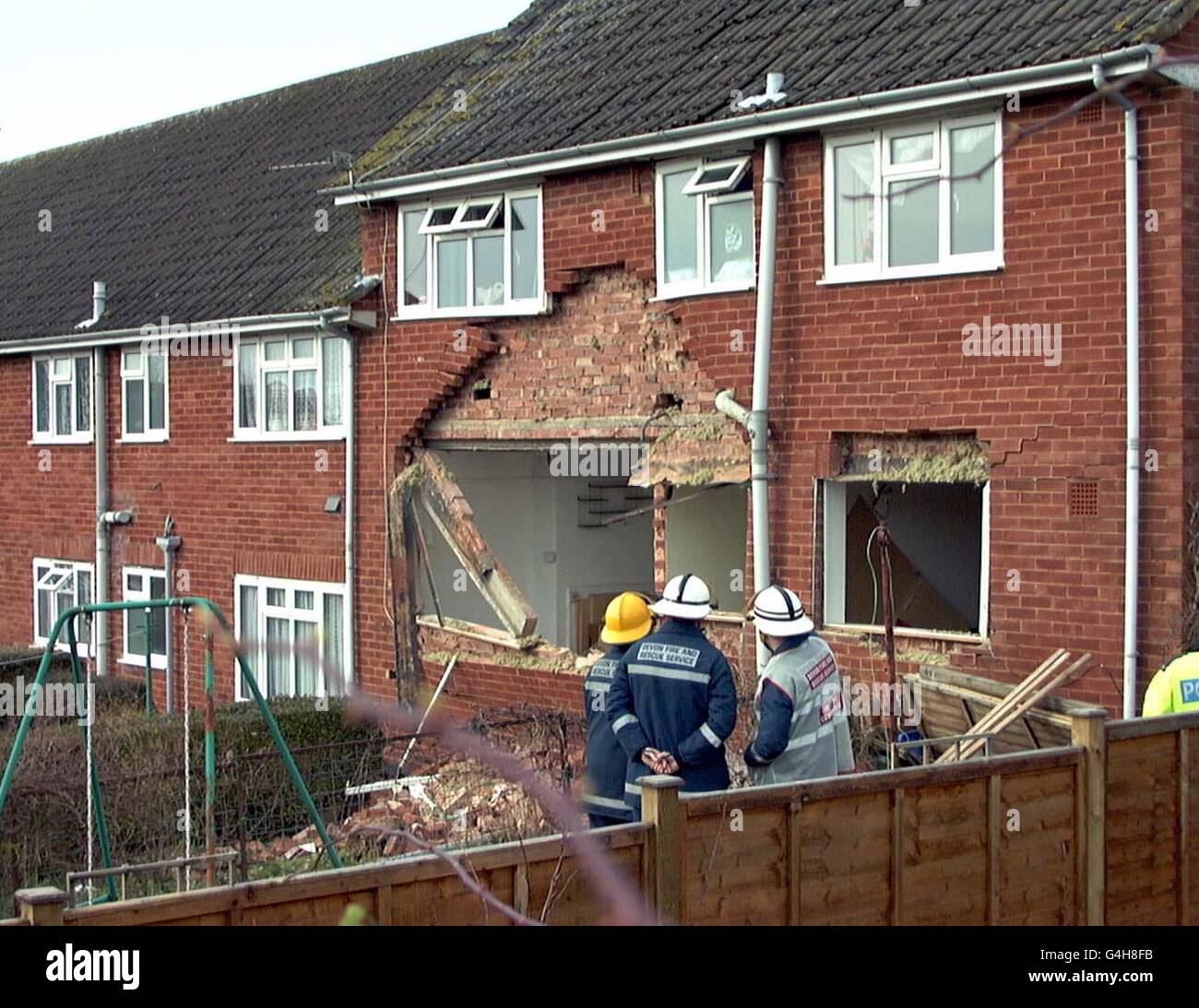 Gas Explosion Wrecks Flat Stock Photo - Alamy