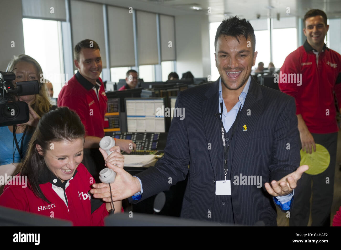 Peter Andre on the Trading Floor during the BGC Partner's 7th Annual ...