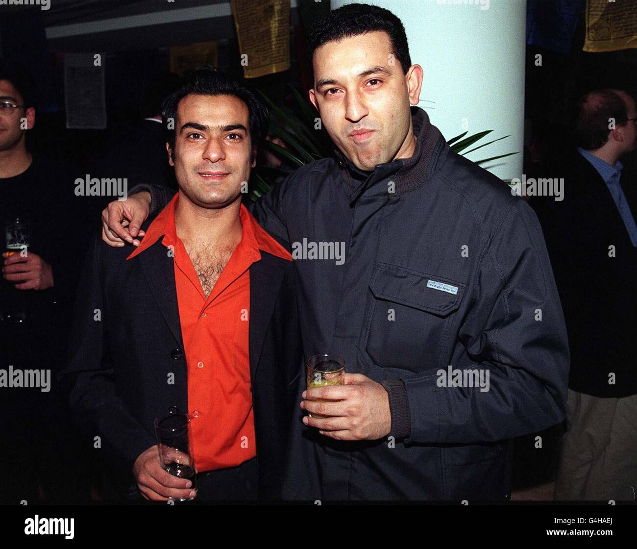 Actor Deepak Verma (left) and former member of the band 'Stone Roses ...