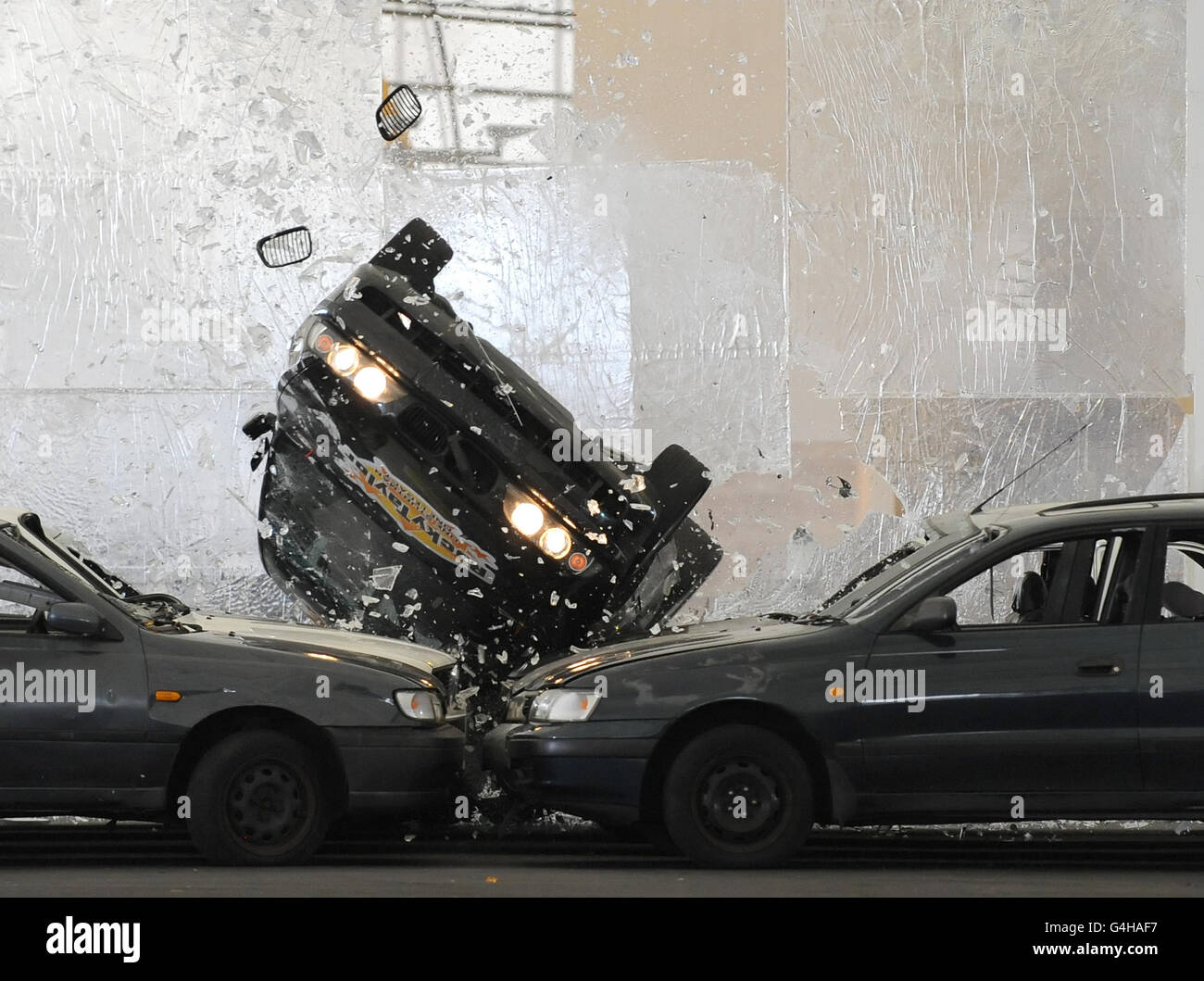 Hollywood stuntman Rocky Taylor, 64, breaking the Guinness World Record ...