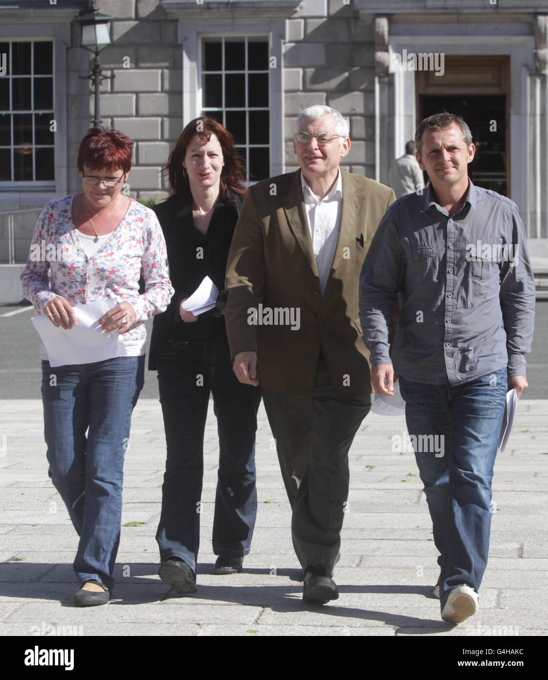 (left to right) TDs Joan Collins, Clare Daly, Joe Higgins and Richard ...