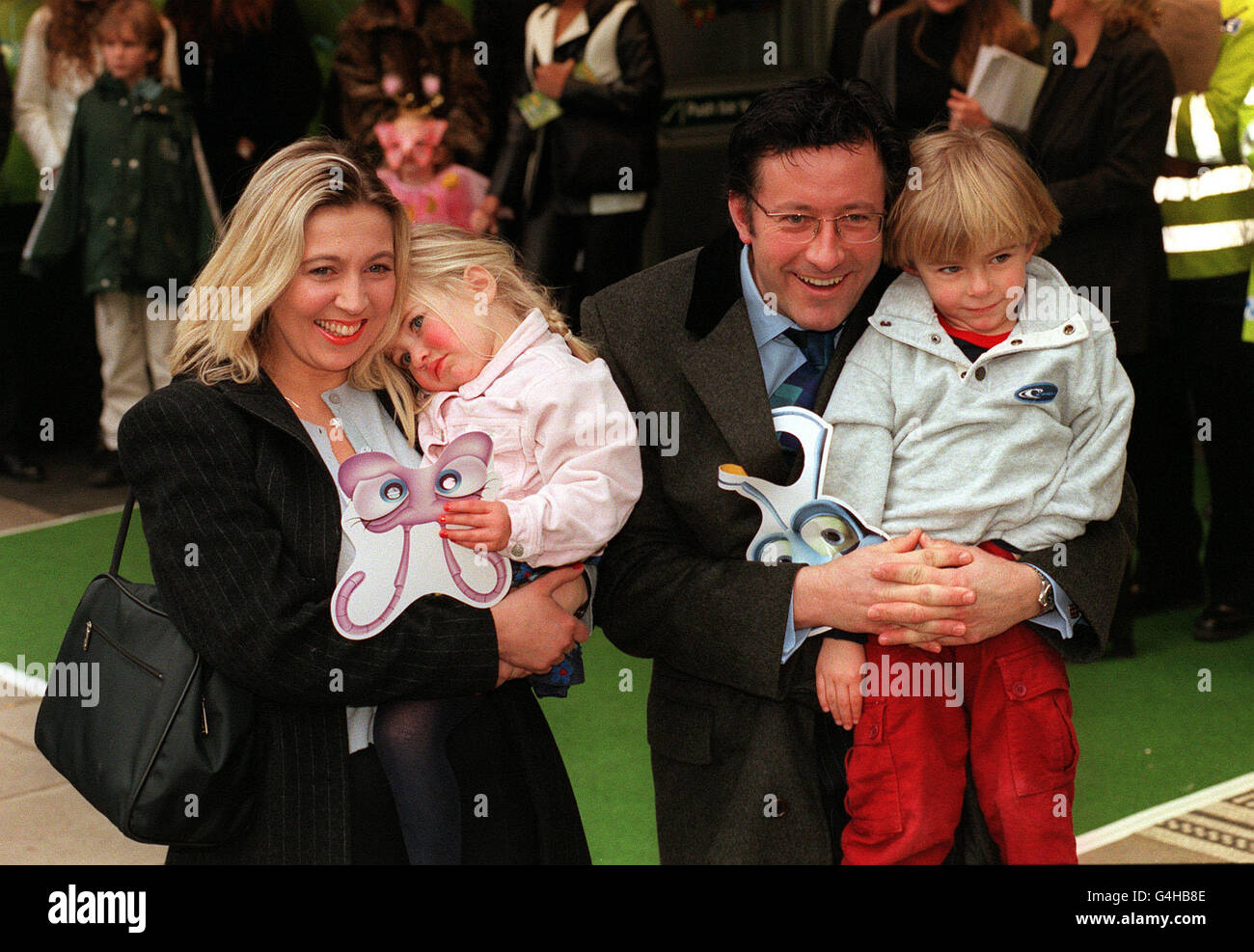 Television presenter Rowland Rivron and his family attend the premiere ...