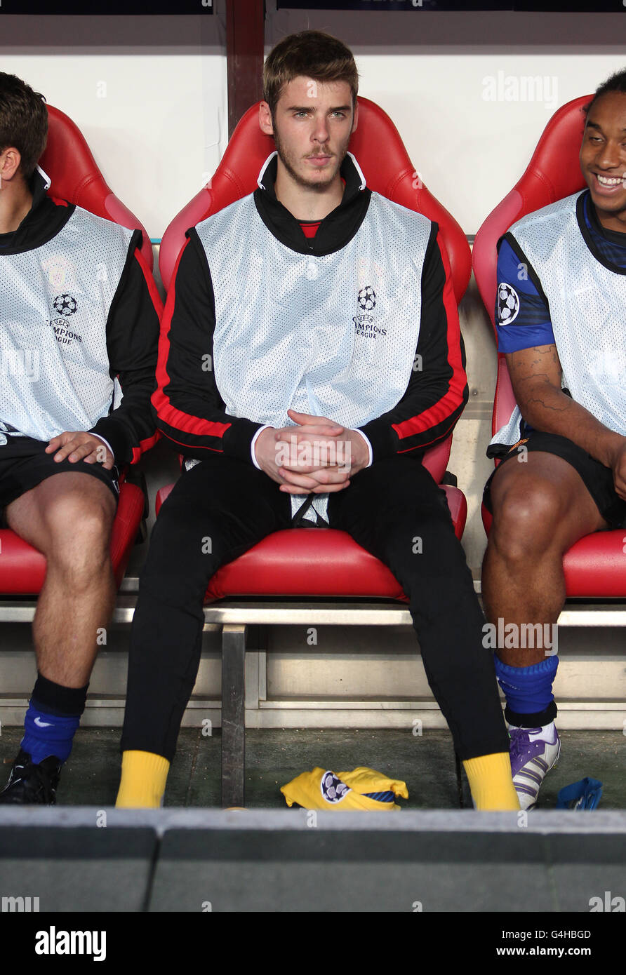 Football bench manchester hi-res stock photography and images - Alamy
