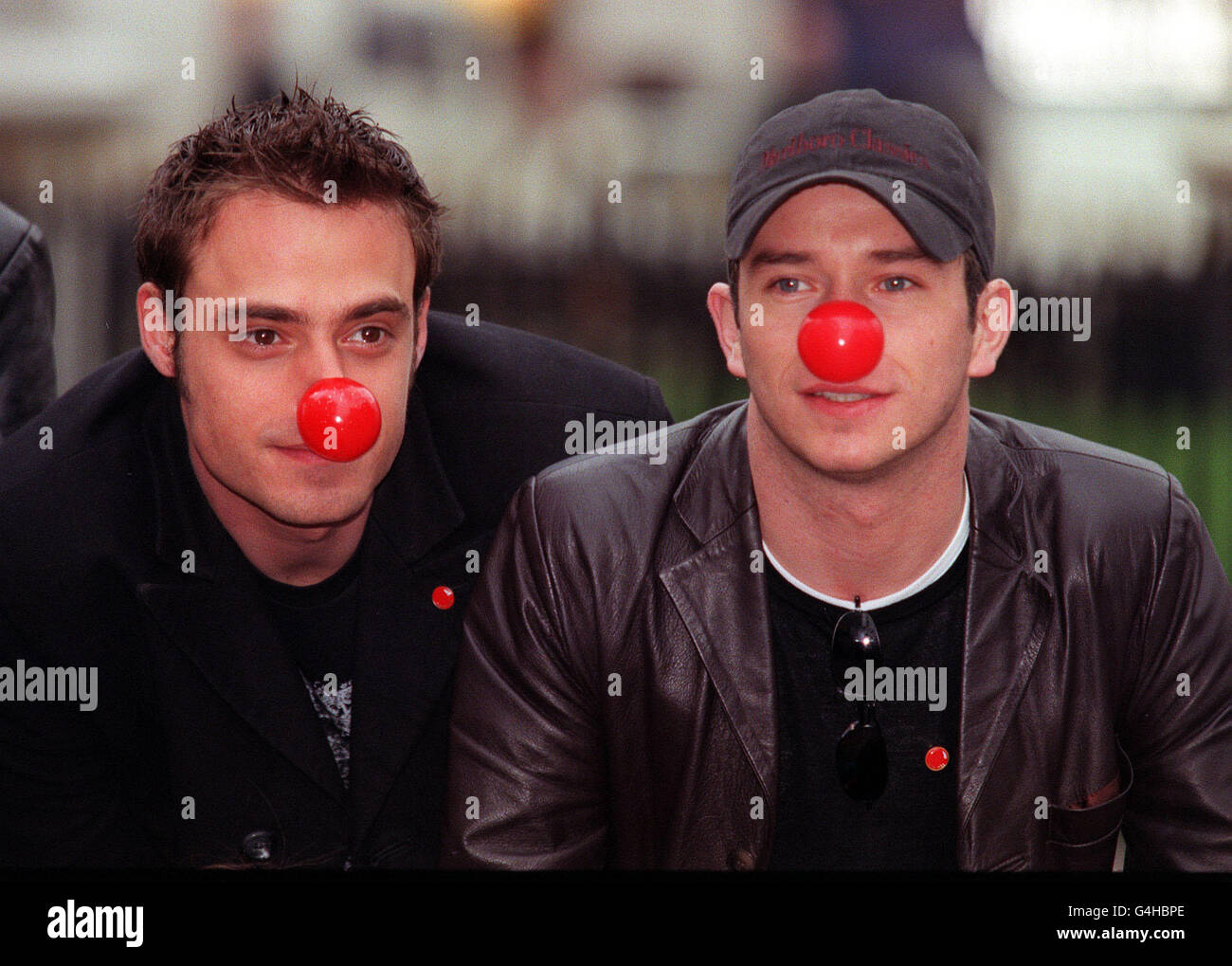 TV presenter Jamie Theakston and Boyzone member Steven Gately in ...