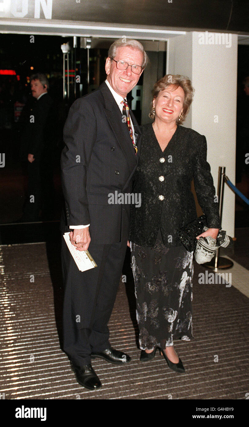 Television presonality Bob Holness and his wife Mary arrive at the ...