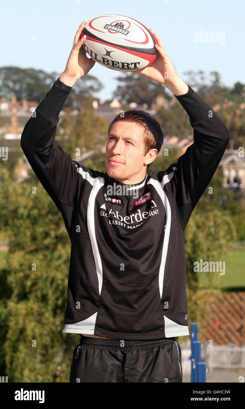 Edinburghs jim thompson poses media team announcement murrayfield hi ...