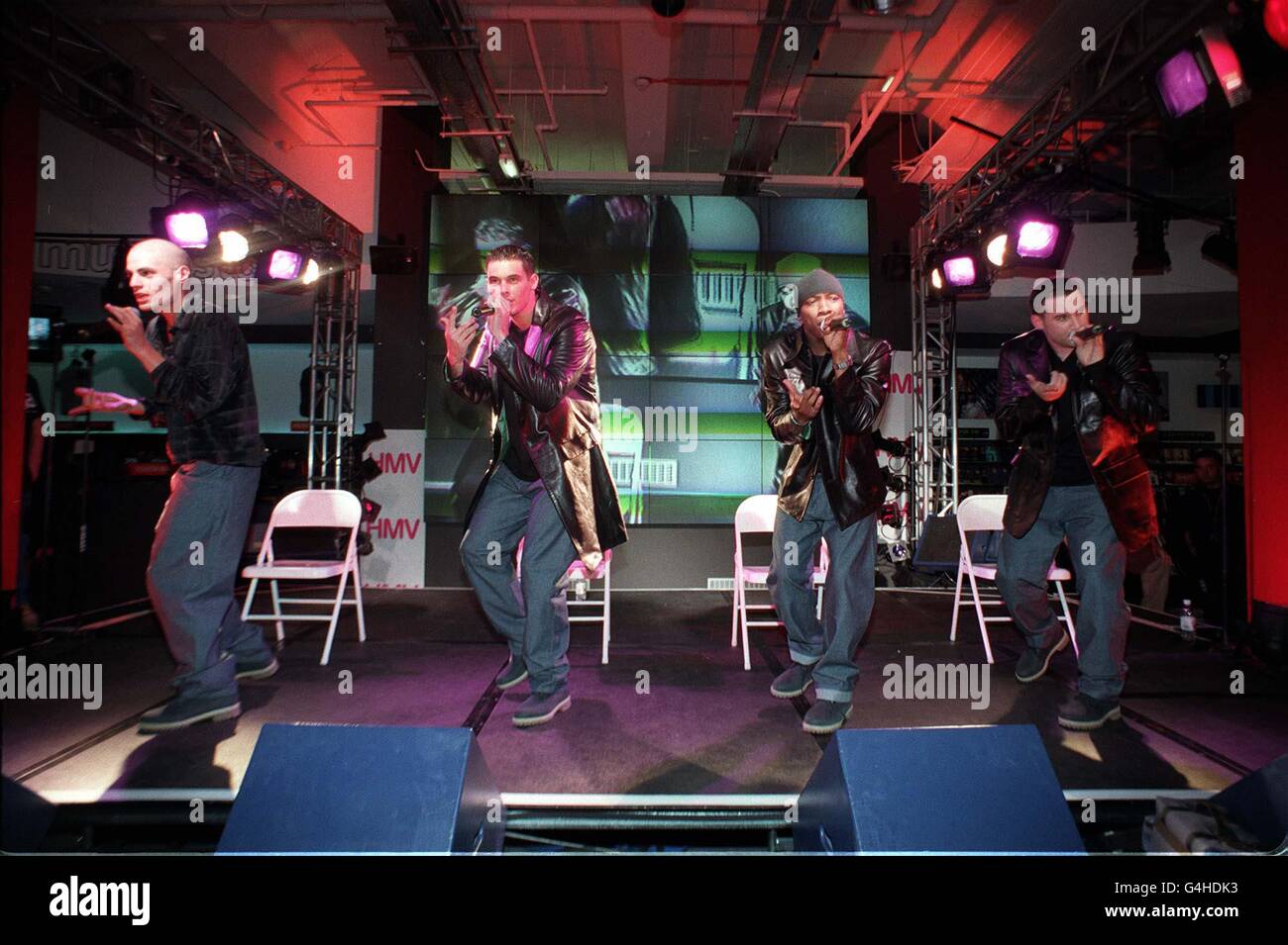 "Another Level' at HMV in London's Oxford Street, where they gave a ...