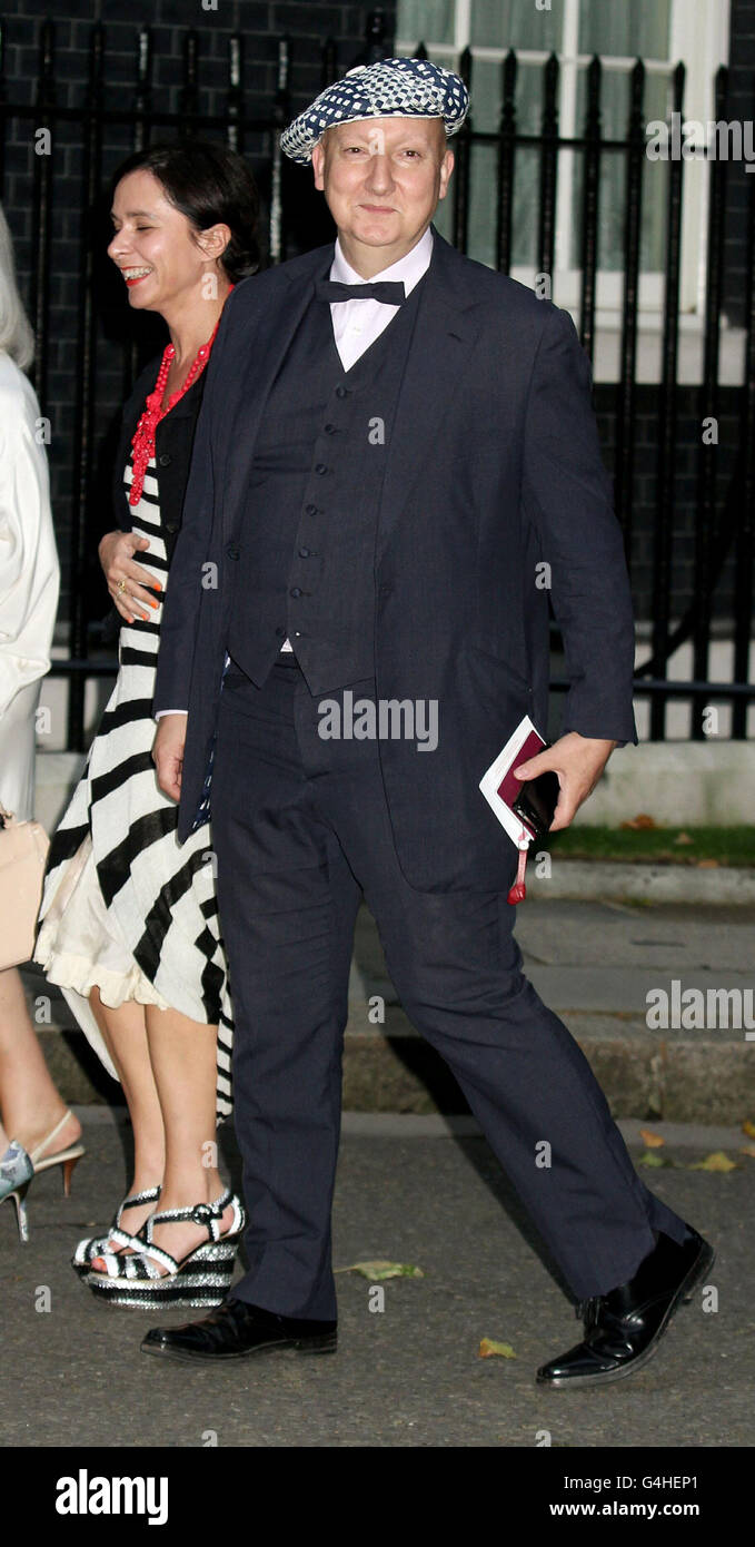 Milliner Stephen Jones arrives for a reception celebrating London ...