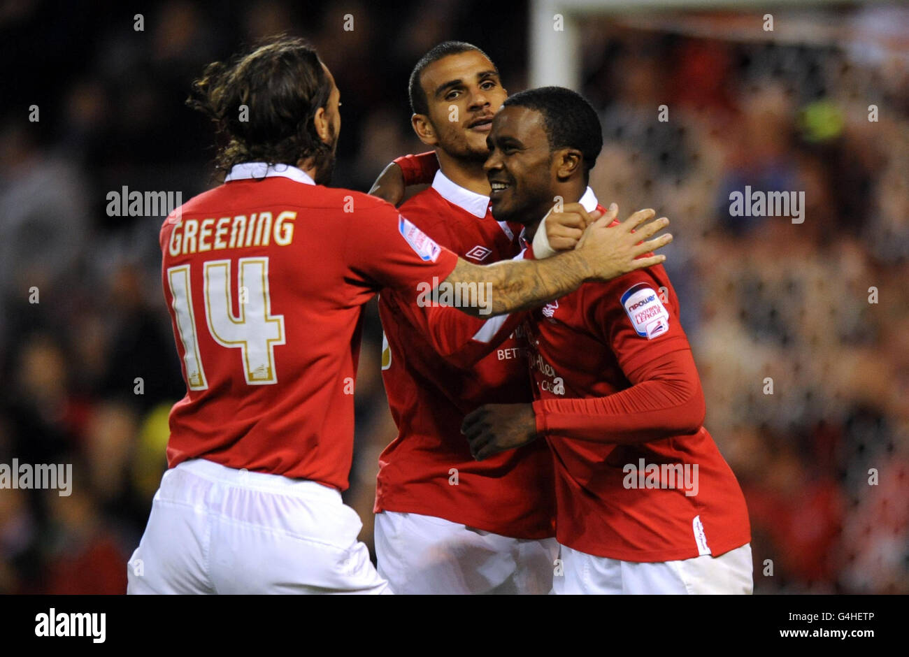 Nottingham Forest's Robbie Findley celebrates scoring his side's ...