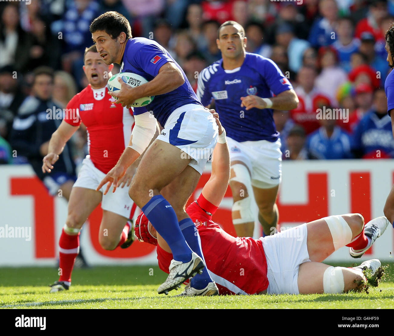 Rugby Union - Rugby World Cup 2011 - Pool D - Wales v Samoa - Waikato ...