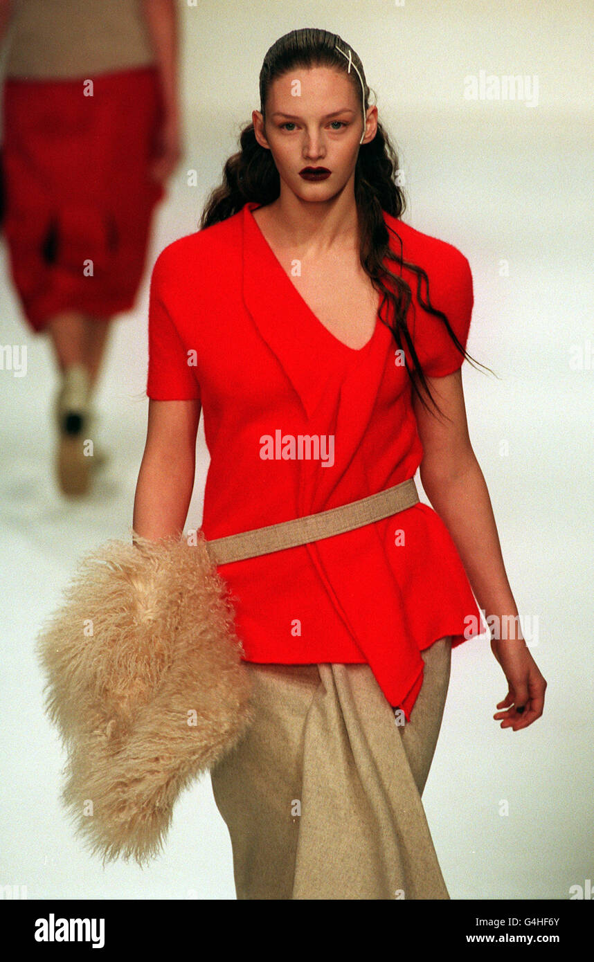 John Rocha fashion/red top Stock Photo - Alamy