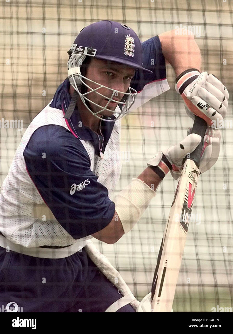 CRICKET Ramprakash nets 2 Stock Photo - Alamy